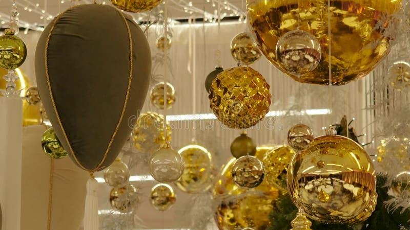 Bright Shiny Decorations of a Luxury Restaurant Stock Footage - Video ...