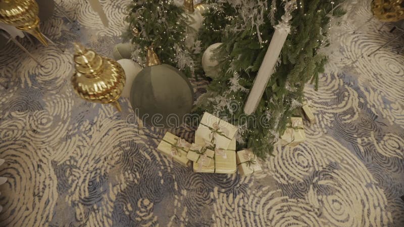 Bright Shiny Decorations of a Luxury Restaurant Stock Footage - Video ...