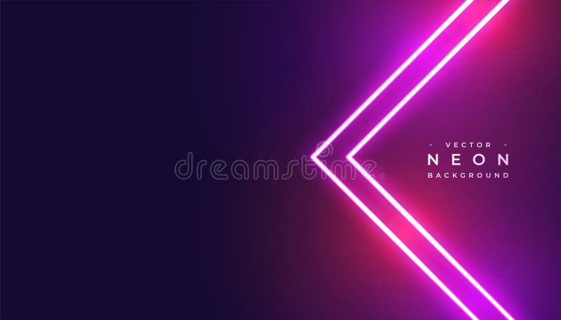 Bright and Shiny Neon Arrow Light Wallpaper with Blank Space Stock ...