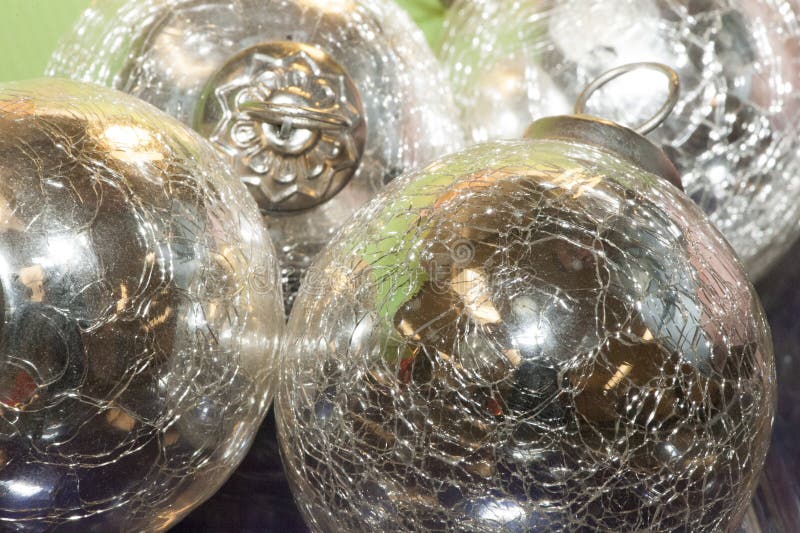 Bright, Shiny, Silver-colored Metallic Balls are Viewed Close-up. Stock ...