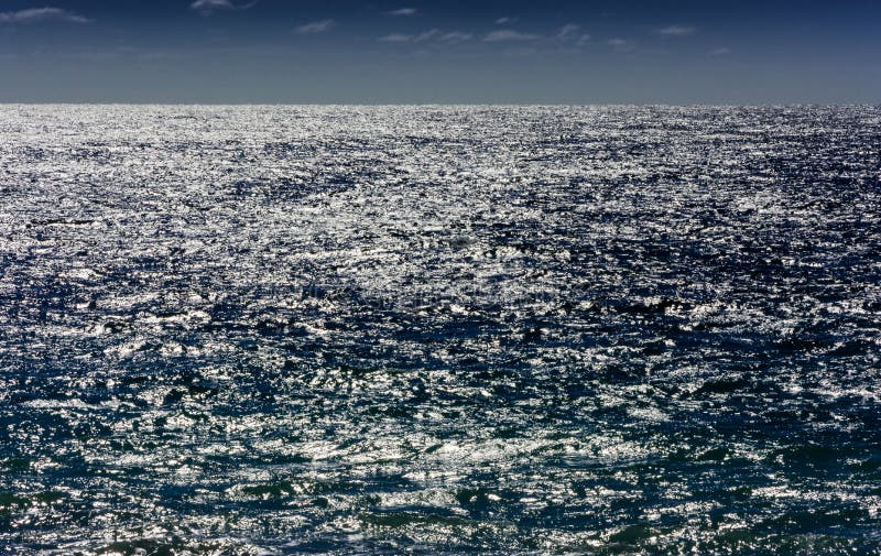 Bright, Shiny Waves of the Sea. Stock Photo - Image of horizon, colour ...