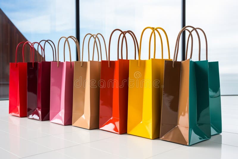 Bright Shopping Packets, Featuring Handles, Create a Colorful Retail ...