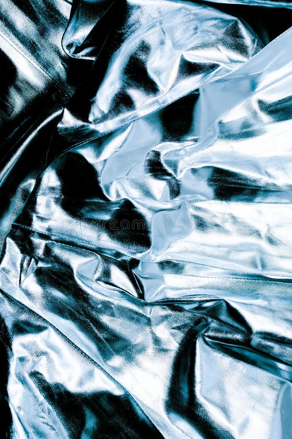 Bright Silver Holographic Neon Foil Background. Multicolor Trendy ...