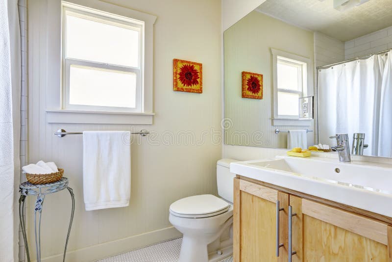 Simple bathroom stock image. Image of home, water, watercloset - 1021171