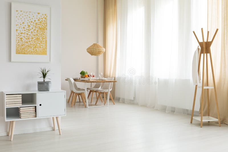 Bright and simple interior stock image. Image of room - 94317415