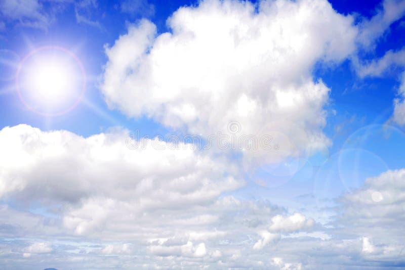 Bright sky stock photo. Image of clear, cumulus, meteorology - 12002632