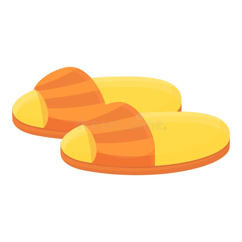 Bright Slippers Icon, Cartoon Style Stock Vector - Illustration of ...
