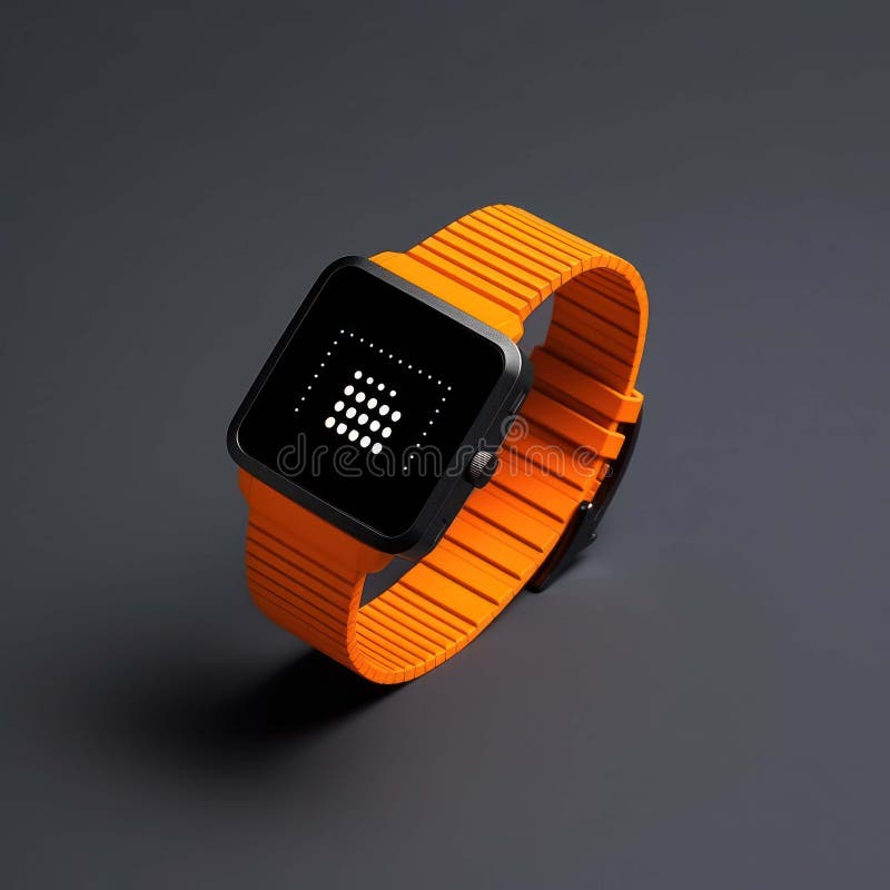 Bright Smart Electronic Watch Copy Space Design Close-up Stock ...