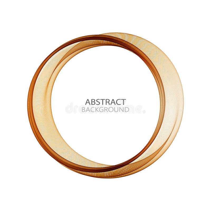 White Background and Gold Circular Edge Stock Illustration ...