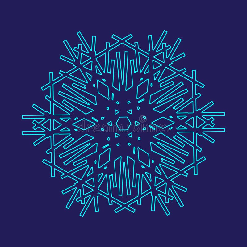 Bright Snowflake Logo. Vector Winter Isolate Icon Stock Vector ...