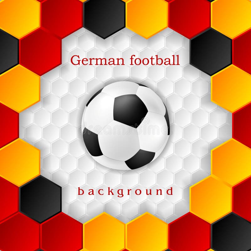 Bright Soccer Background with Ball. German Colors Stock Vector ...