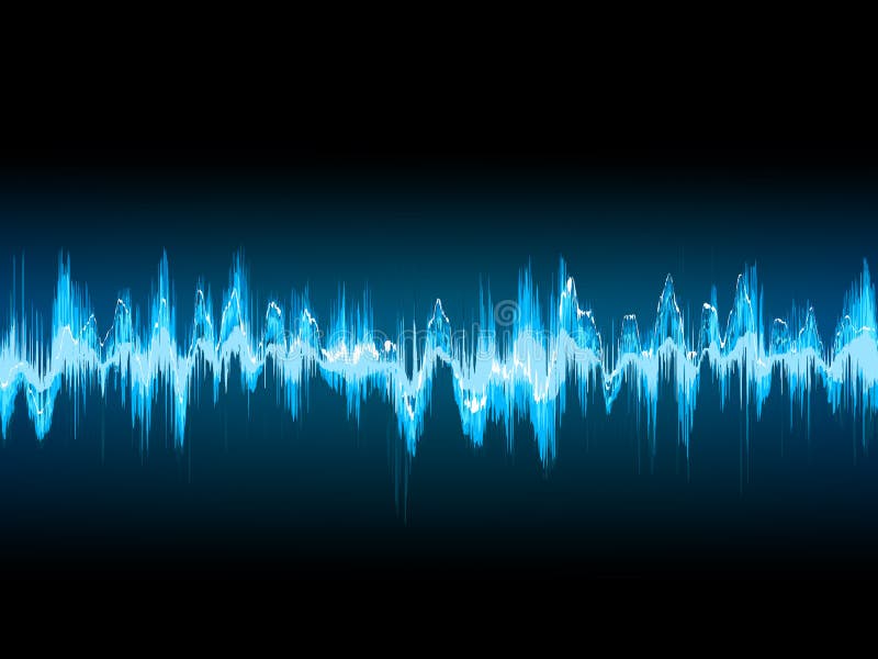 Blue Sound Wave Background