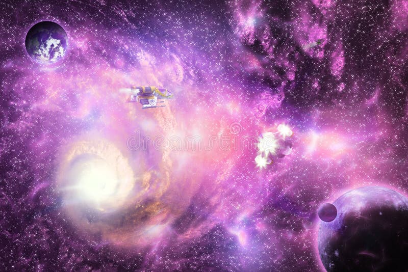 Bright Space Galaxy Picture. Image: 27701781