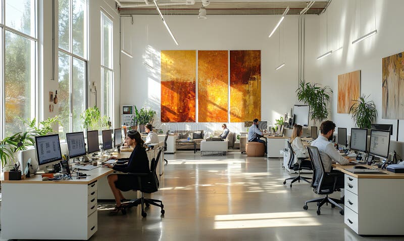 Bright and Spacious Collaborative Workspace Fostering Creativity and ...