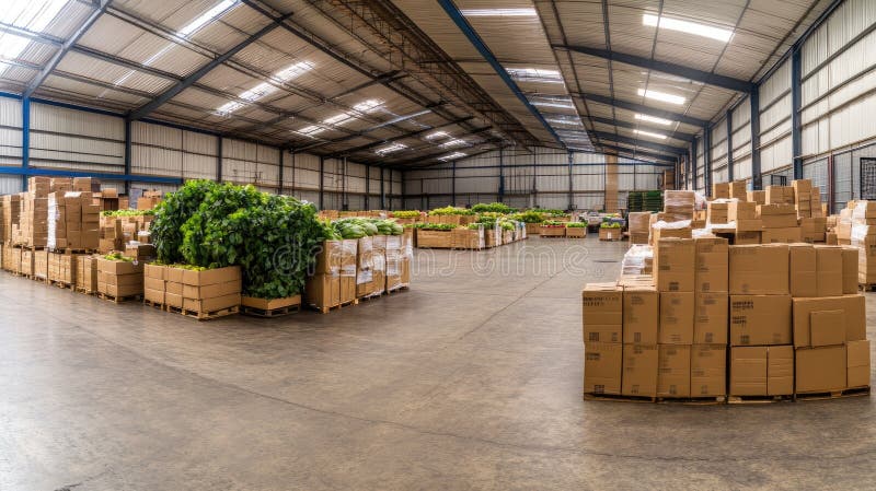 Bright, Spacious Industrial Warehouse Features High Ceilings and Large ...