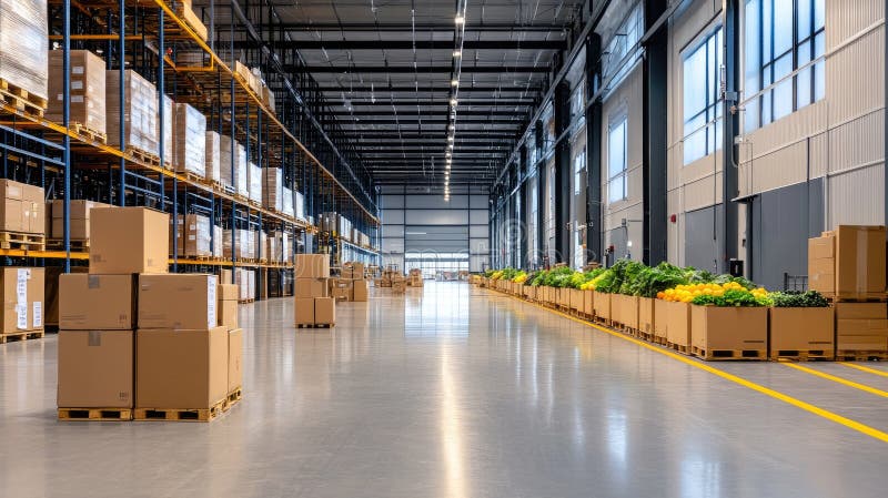 Bright, Spacious Industrial Warehouse Features High Ceilings and Large ...