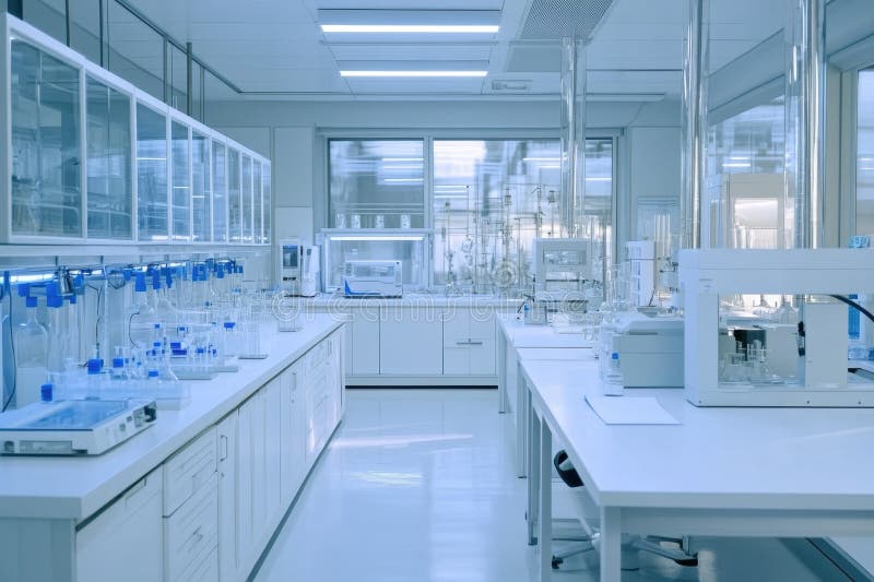 Modern Scientific Laboratory Advanced Analytical Equipment Chemical ...