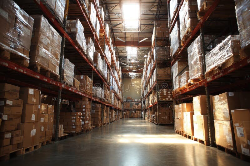 Bright and Spacious Logistics Facility with Natural Light Pouring in ...