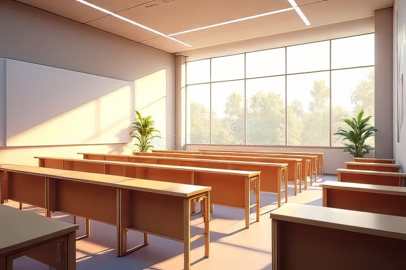 Bright and Spacious Modern Classroom Design Inspiring Learning ...