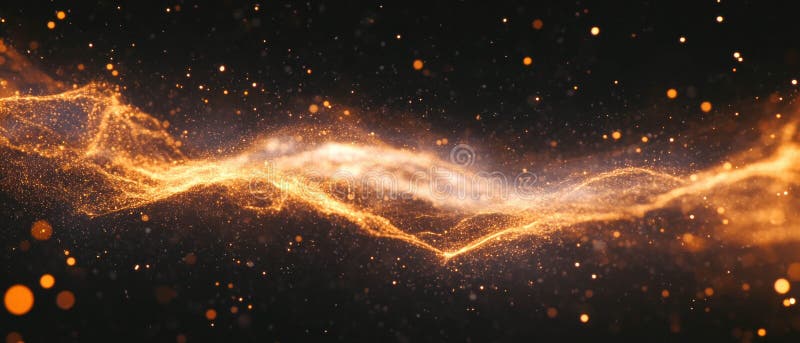 Bright Spark Element Isolated on Black Background for Design and ...