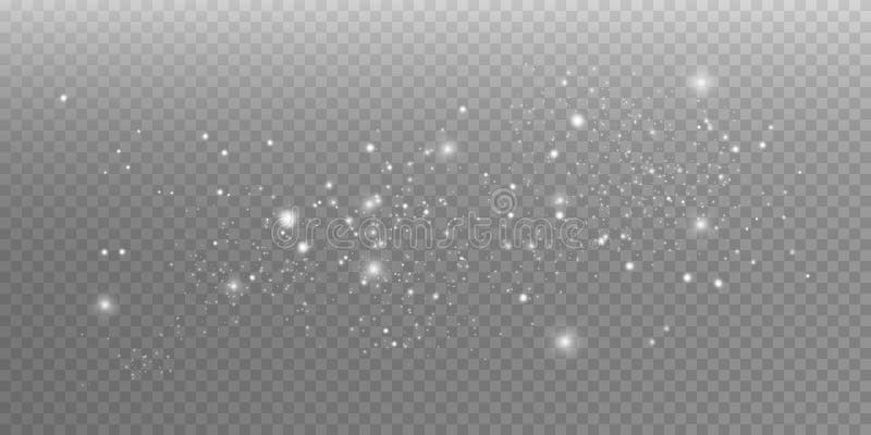 Bright Sparkling Dust on a Beautiful and Transparent Background for ...