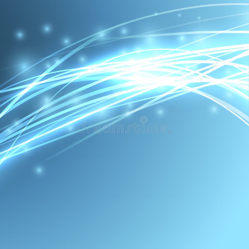 Blue Swoop Fractal Over White Stock Illustration - Illustration of form ...