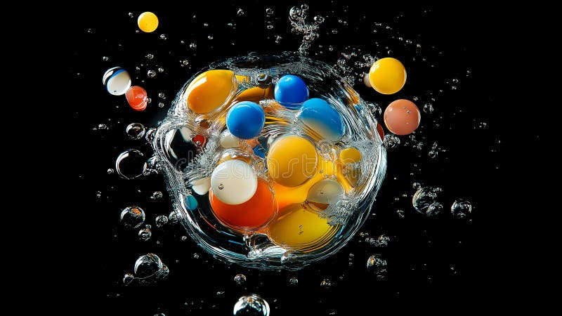 Bright Spheres Create an Eye-catching Splash while Submerged in Water ...