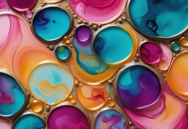 Bright Spilled Colors in Motion. Bright Splash of Colors. Drawing with ...