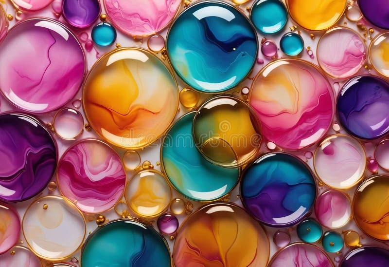 Bright Spilled Colors in Motion. Bright Splash of Colors. Drawing with ...