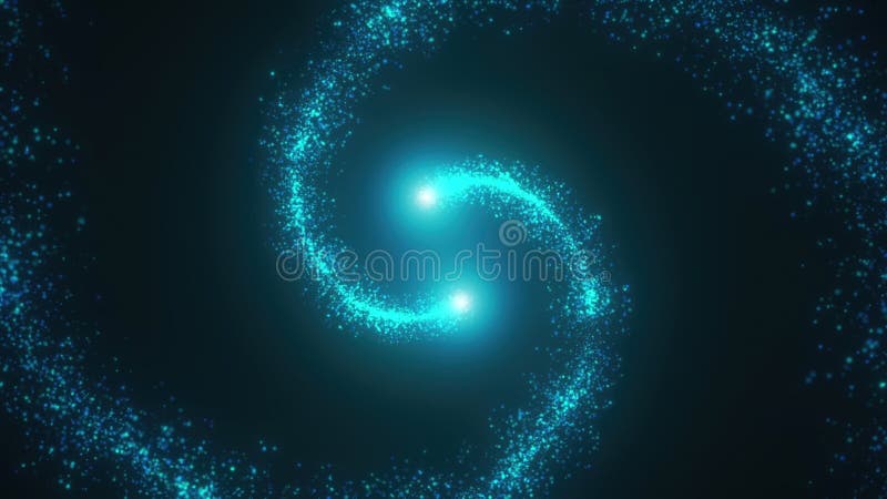 Bright Spiral particles stock illustration. Illustration of dark ...