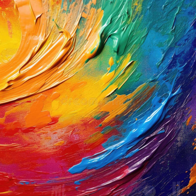 Streaks and Splashes of Colored Paint Stock Illustration - Illustration ...