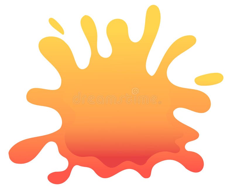 Bright Spot of Orange Color with Gradient in the Form of a Blot ...