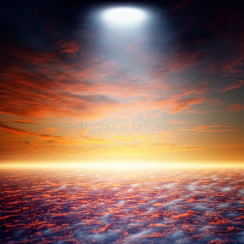 Bright Spotlight from Above Stock Photo - Image of aliens, light: 28438670