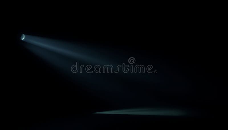 Spotlight Beam on Black, Focused Light Source, Stock Photo, Generative ...