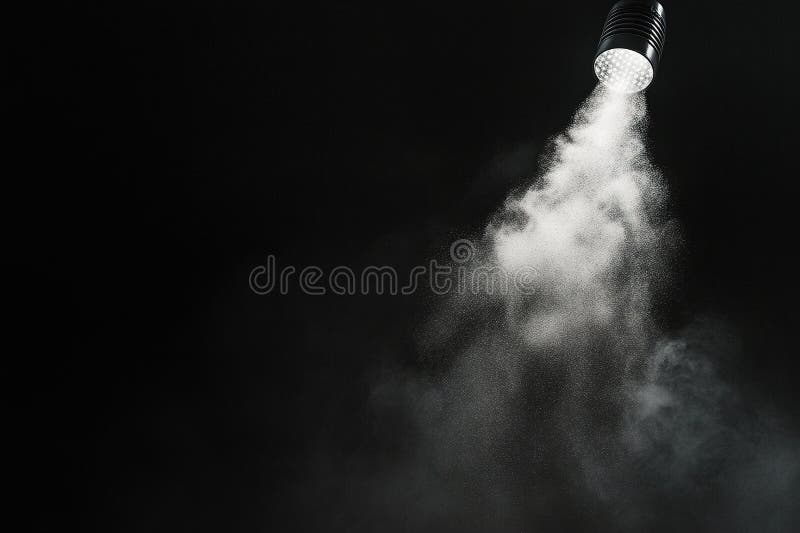A Bright Spotlight Highlights Delicate Dust Particles Floating in the ...