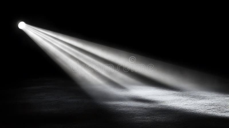 Bright Spotlight Illuminates Dark Surface Stock Illustration ...