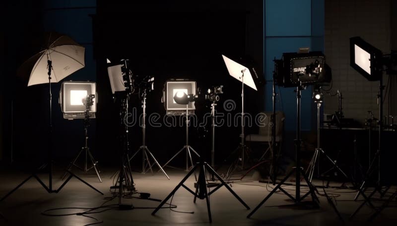 Bright Spotlight Illuminates Stage for Professional Performance ...