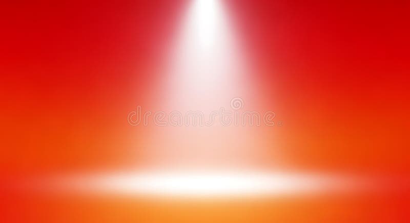 Bright Spotlight Illuminating a Dramatic Red Stage Curtain with Light ...