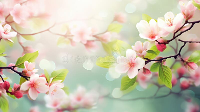 Bright Spring Design Background Stock Illustration - Illustration of ...