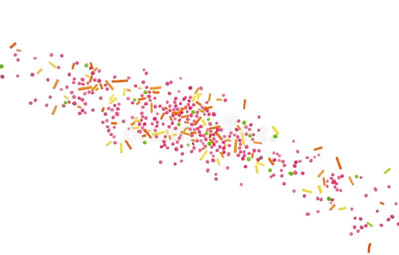 Bright Sprinkles on White Background. Decoration for Donuts Stock Image ...