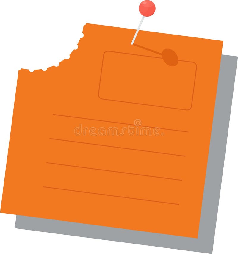 Bright Square Colored Sheets of Paper for Notice. Stock Vector ...