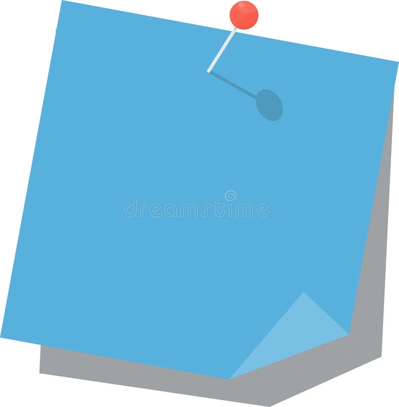 Bright Square Colored Sheets of Paper for Notice. Stock Illustration ...