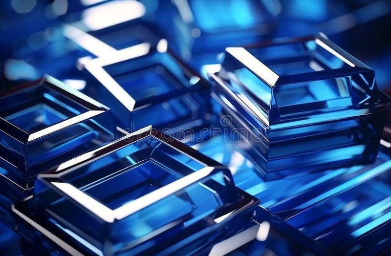 Modern Blue Technology Futuristic Design Geometric Shape Background ...