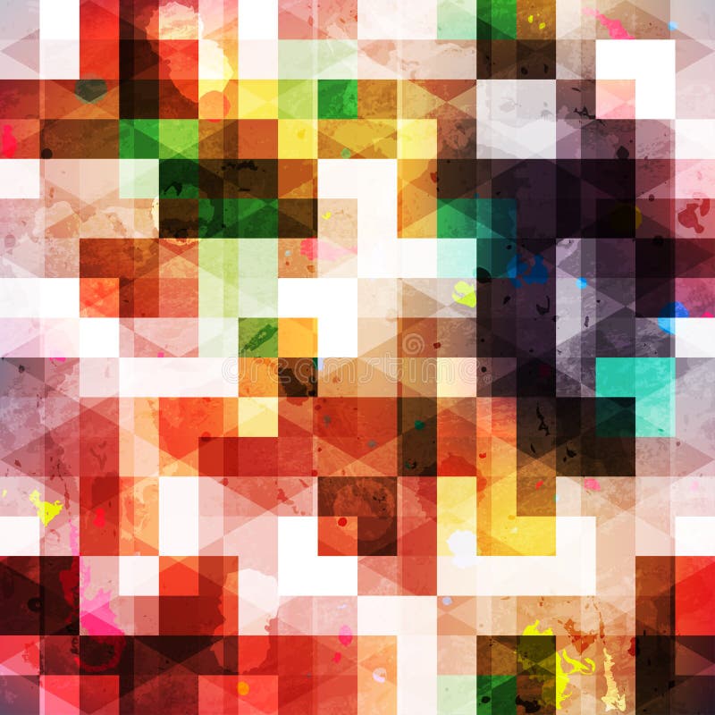 Bright Square Seamless Pattern Stock Vector - Illustration of paper ...