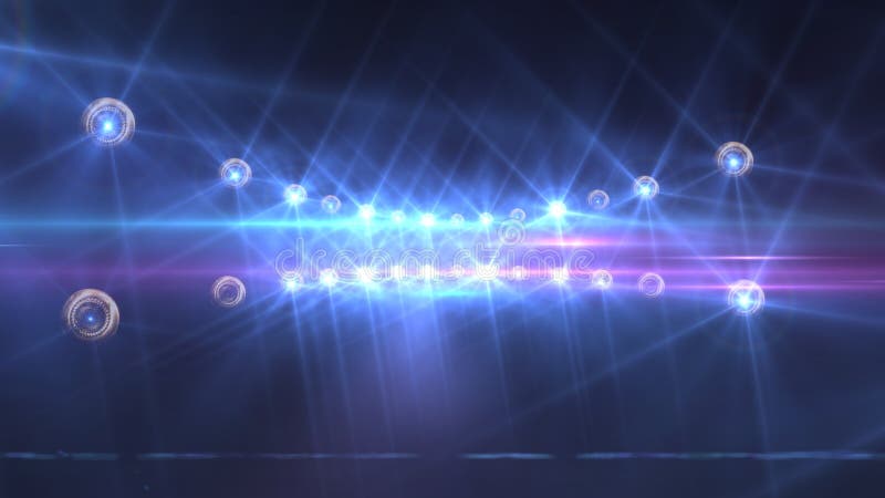 Bright Stadium Arena Lighting Spotlight 3d Illustration Stock ...