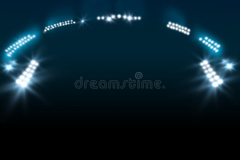 Bright Stadium Arena Lights Stock Image - Image of ground, leisure ...