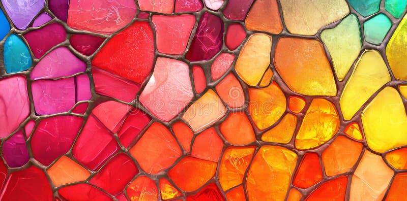 Bright Stained Glass Pieces Exhibit Lively Patterns in a Current ...