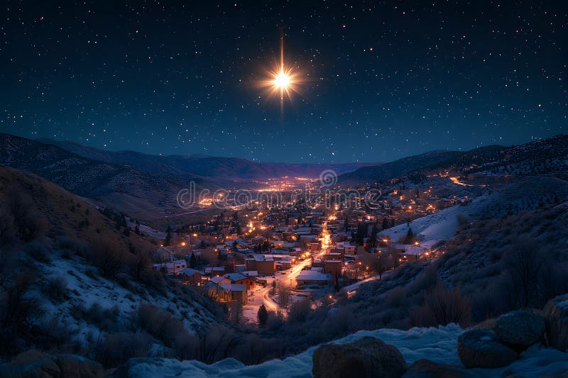 The Bright Star of Bethlehem Shining in the Night Sky, As Described in ...