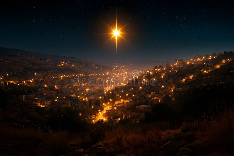The Bright Star of Bethlehem Shining in the Night Sky, As Described in ...