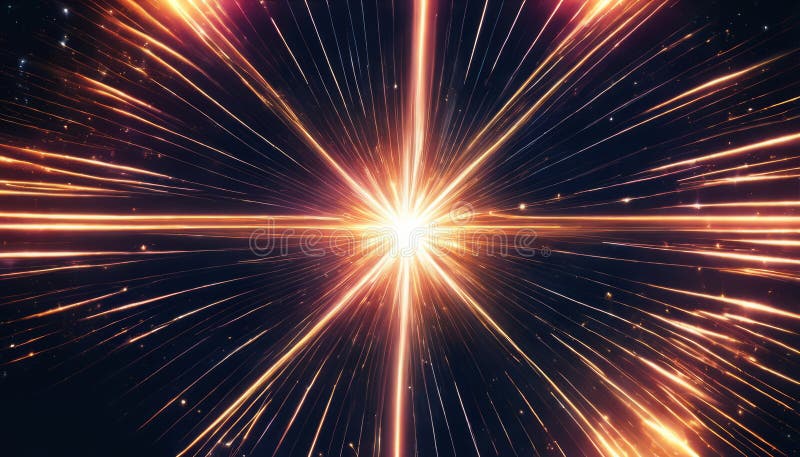 A Bright Star with a Cross Shape in the Middle Stock Illustration ...